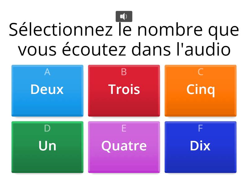 Les nombres - Quiz