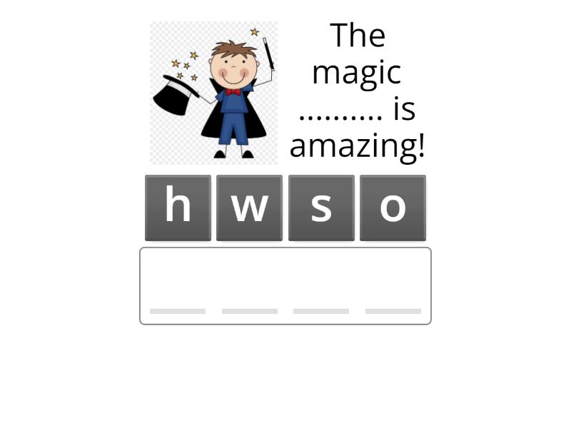 Long o - Anagram