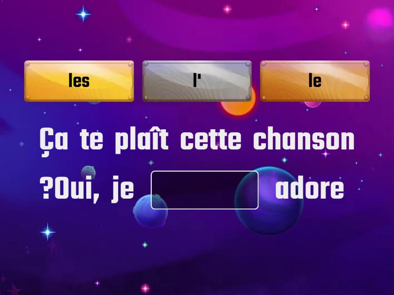 COD - Complete the sentence