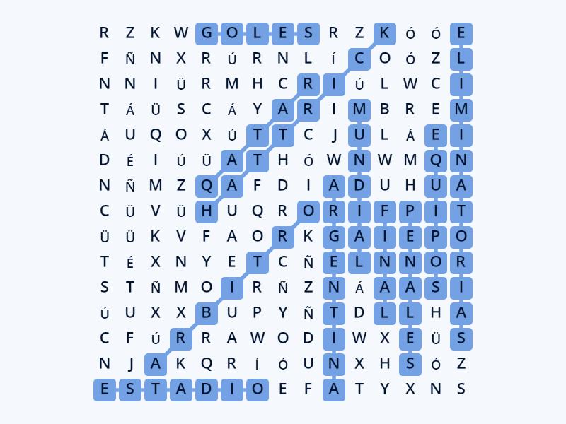 MUNDIAL QATAR 2022 - Sopa de letras