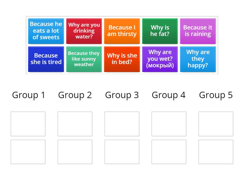 why because - Group sort