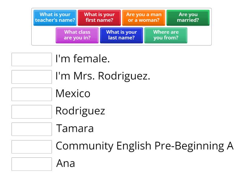 CEPBA - Understanding a Form - Match up