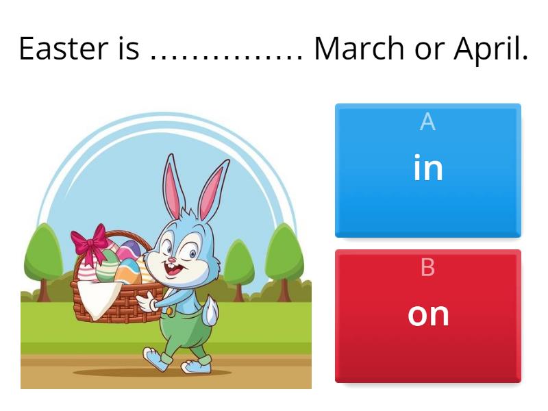 Prepositions IN vs ON - Quiz