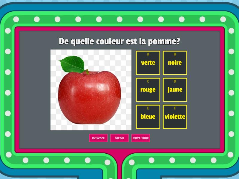 LES COULEURS - Gameshow quiz