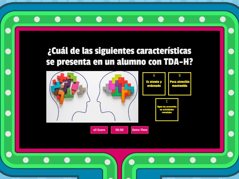 TDA-H ¿Que sabemos? - Gameshow quiz