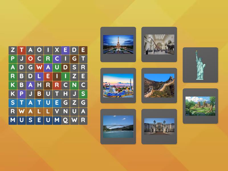 Landmarks - Wordsearch