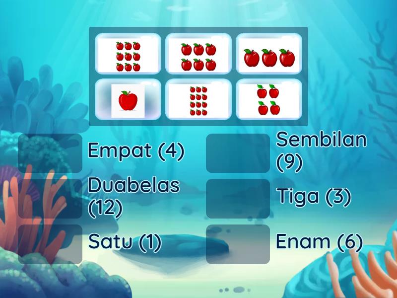 Cocokan Jumlah Apel Dengan Angka! - Permainan Pencocokan