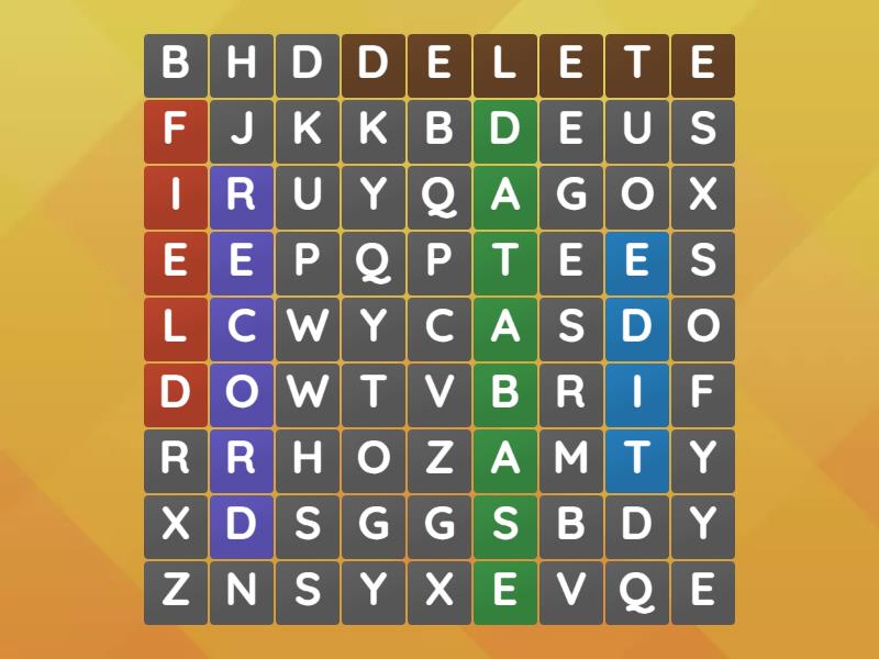 Databases - Wordsearch