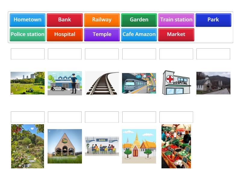 Match the word with correct picture. - Match up