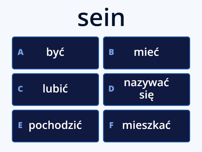 Deutschtour fit 7 K1 czasowniki znaczenie - Quiz