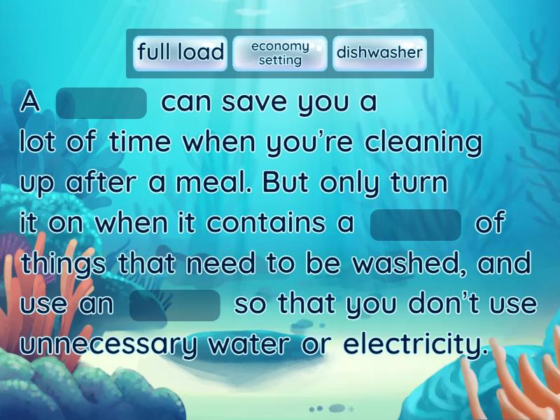 WATER USE B1-6 - Complete the sentence