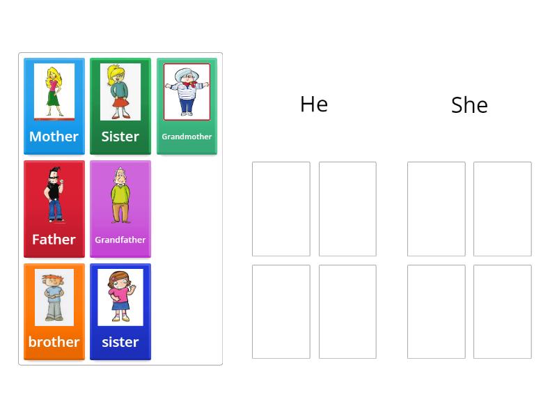 He/she - Group sort