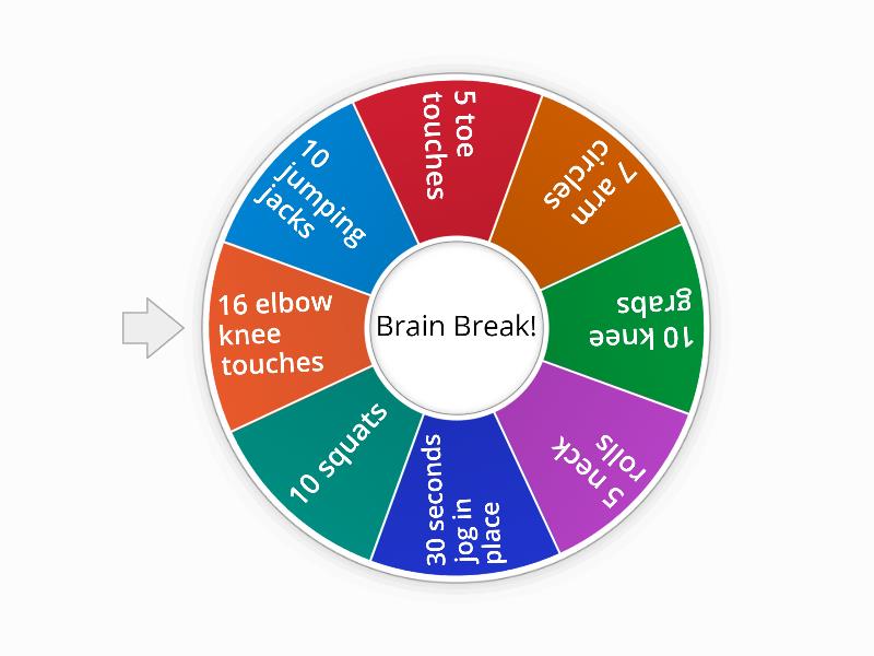 Active Brain Break - Spin the wheel