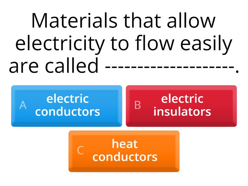 electric conductivity - Quiz