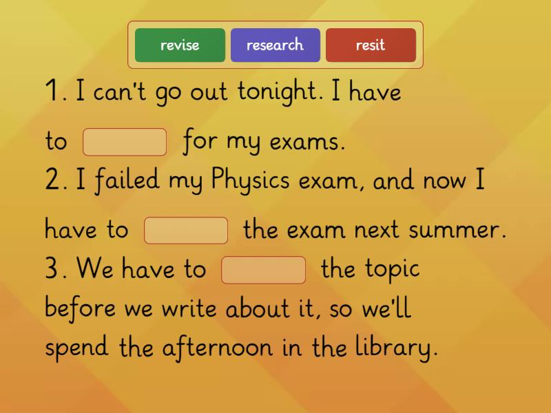 Use of English - Missing word