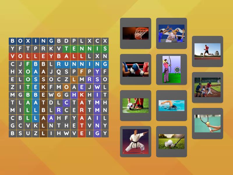 Sports - Wordsearch