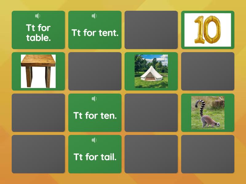 Alphabet Book Tt - Matching pairs