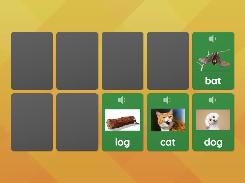 Phase 1 - Aspect 4 - Matching picture game 1 - Matching pairs