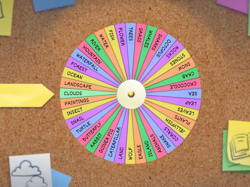 3RD grade spelling list of words - Spin the wheel