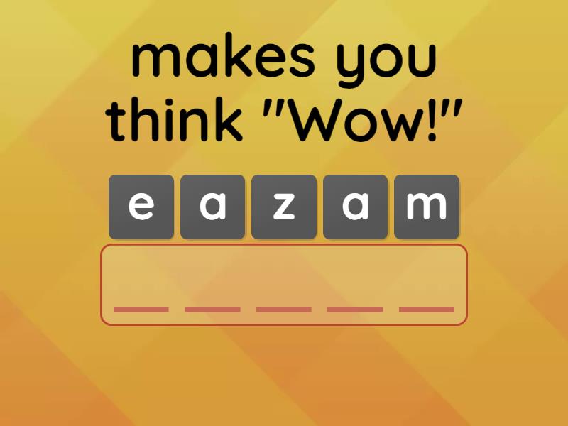 MV 1.4 - W1 - Vocabulary - Anagram