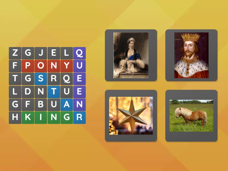 king queen - Wordsearch