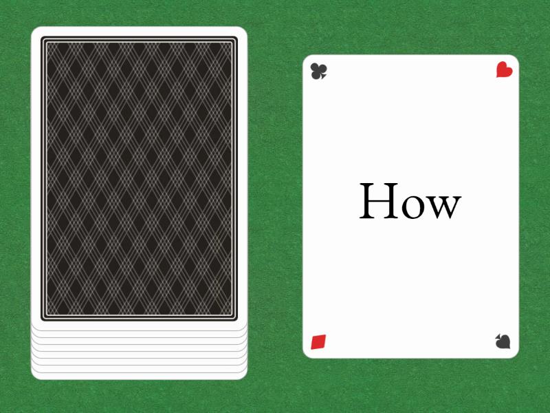 Question words - Random cards