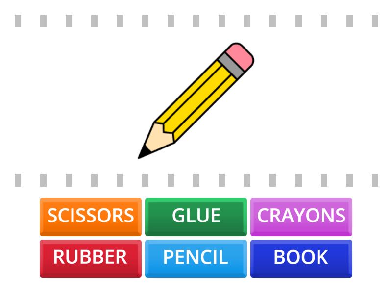 Classroom Objects - Look and choose - Find the match