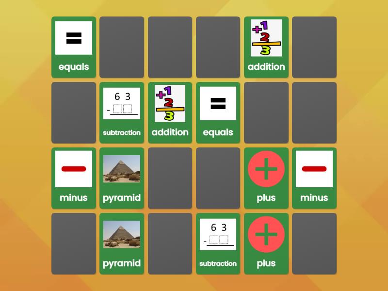 Mathematics - Matching pairs