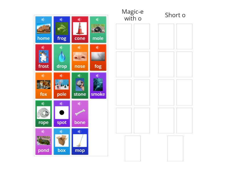 Magic-e with o - Group sort
