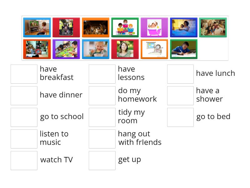 Go getter 1 unit 6.1 - Match up