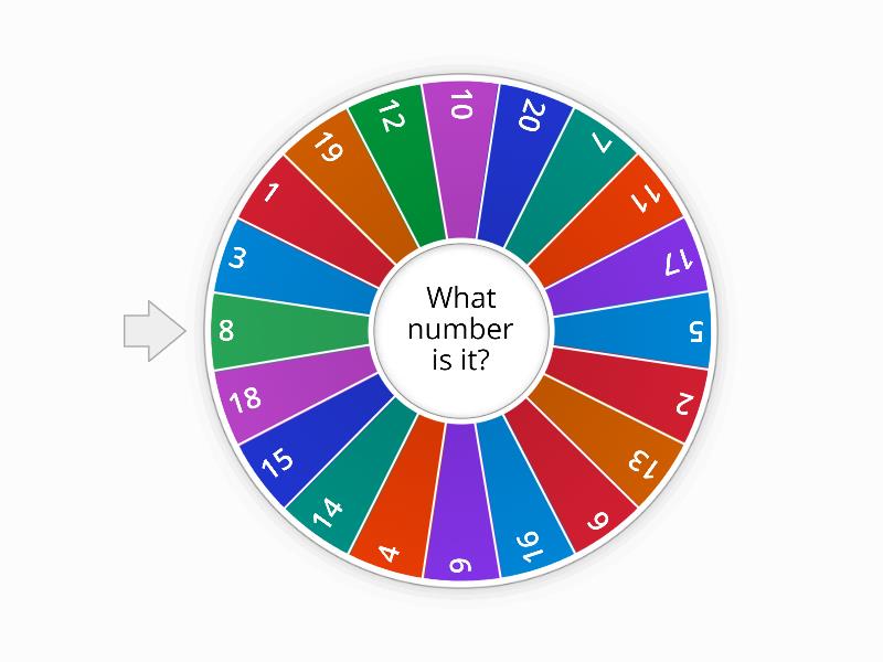 Numbers - Spin the wheel