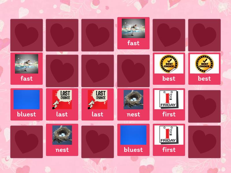 Final st words - Matching pairs