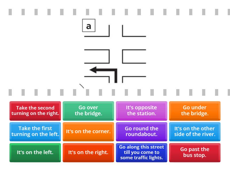 Giving directions - vocabulary - Cada oveja con su pareja