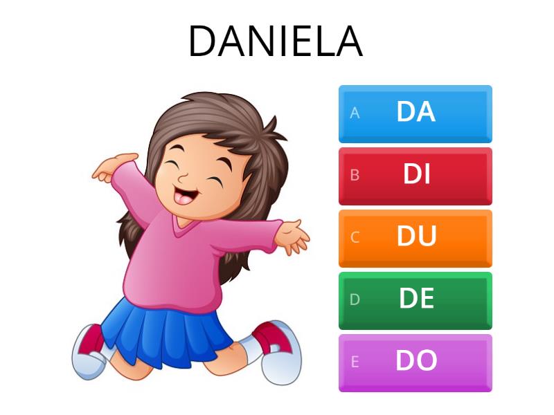 SÍLABAS CON D - Quiz