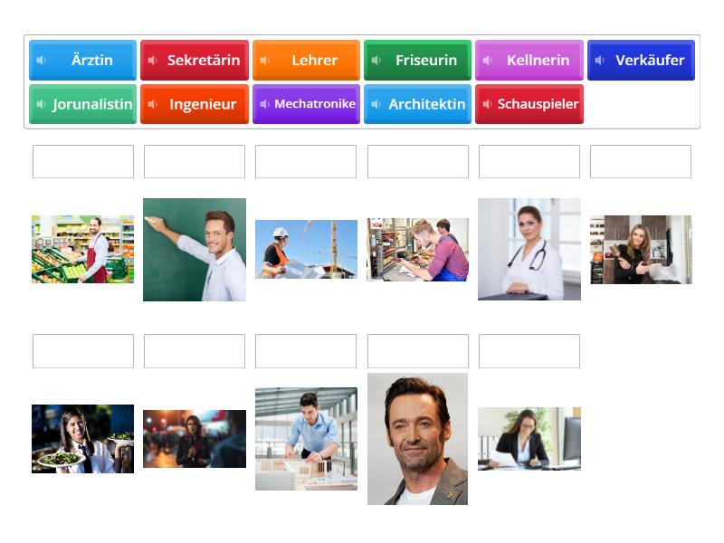 ARBEIT-BERUFE - Match up