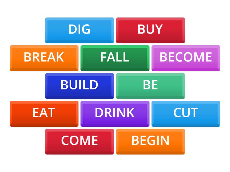 IRREGULAR VERBS 1 - Flip tiles