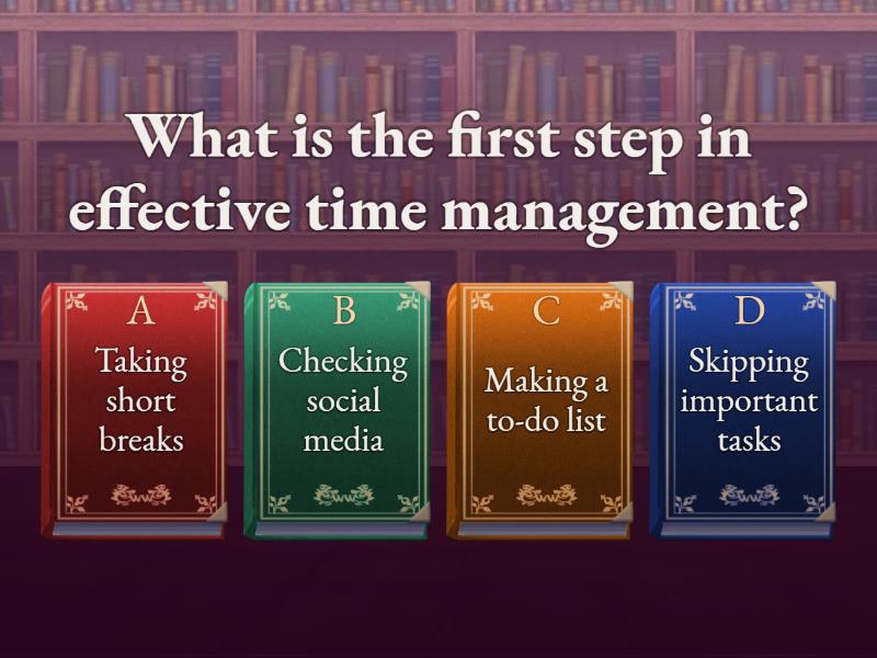 Grade 4 Time Management - Quiz