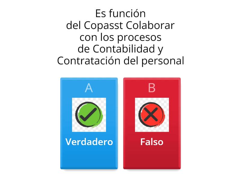 COPASST - TIPS Y REQUISITOS LEGALES - Quiz