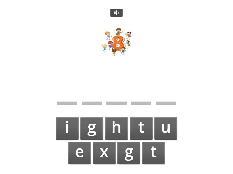 Spelling Bee-Numbers - Spell the word