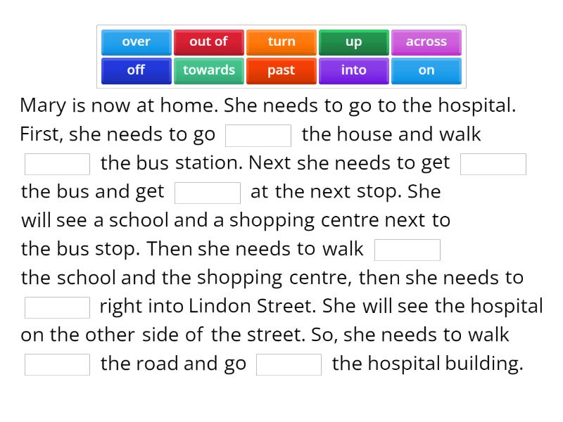 Giving the directions Insight A2+ - Complete the sentence