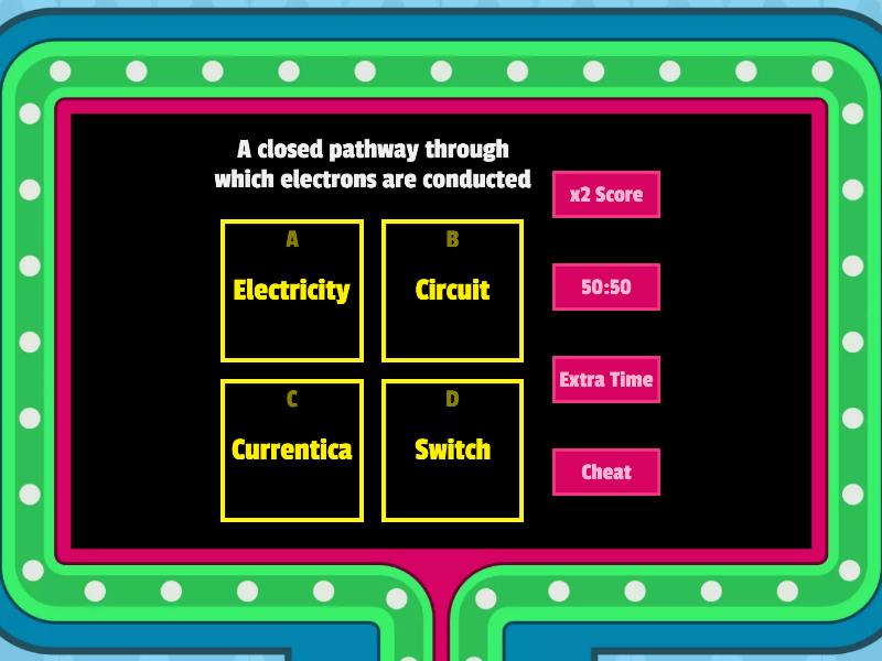 5th Electricity & Circuits - Gameshow quiz