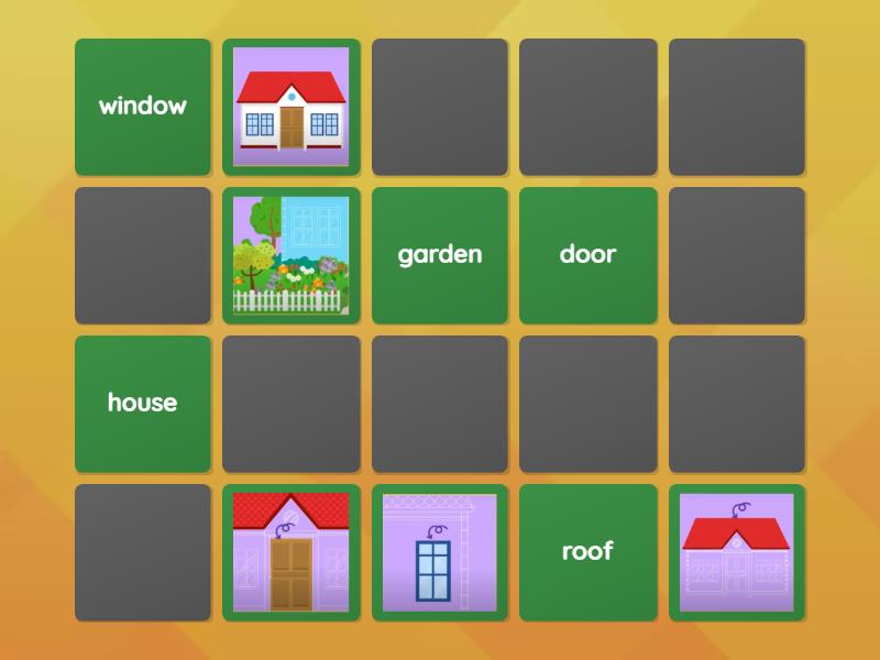 Parts of the house - Matching pairs
