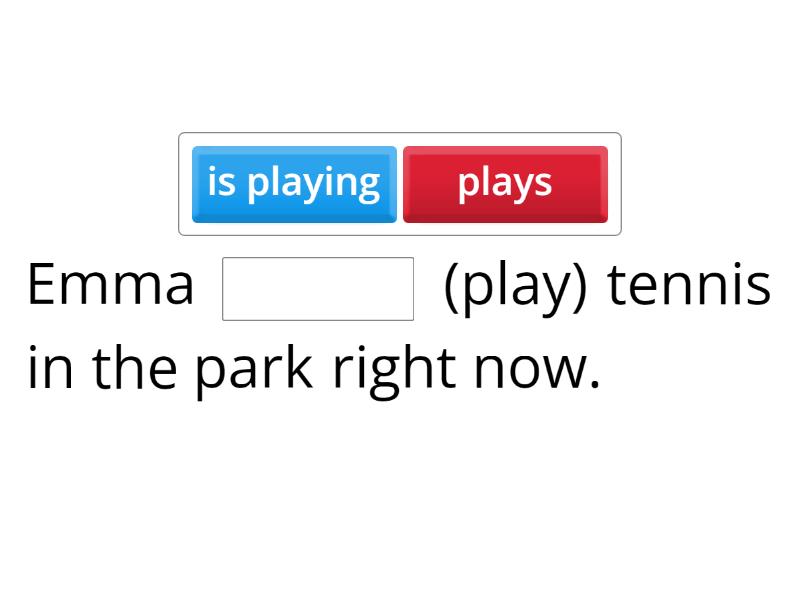 EF_INTER_1A_Present simple vs Present continuous - Complete the sentence