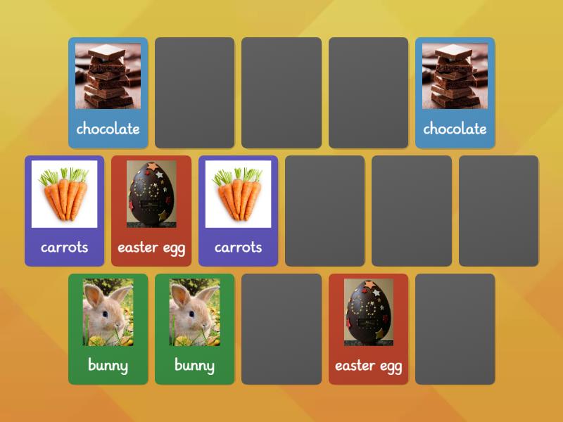 Happy Easter - Memory Game - Matching pairs