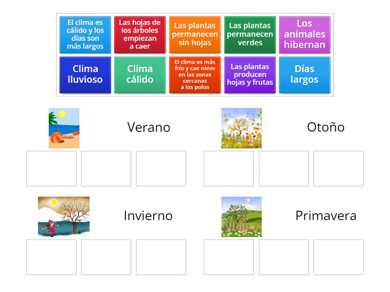 Las estaciones - Group sort