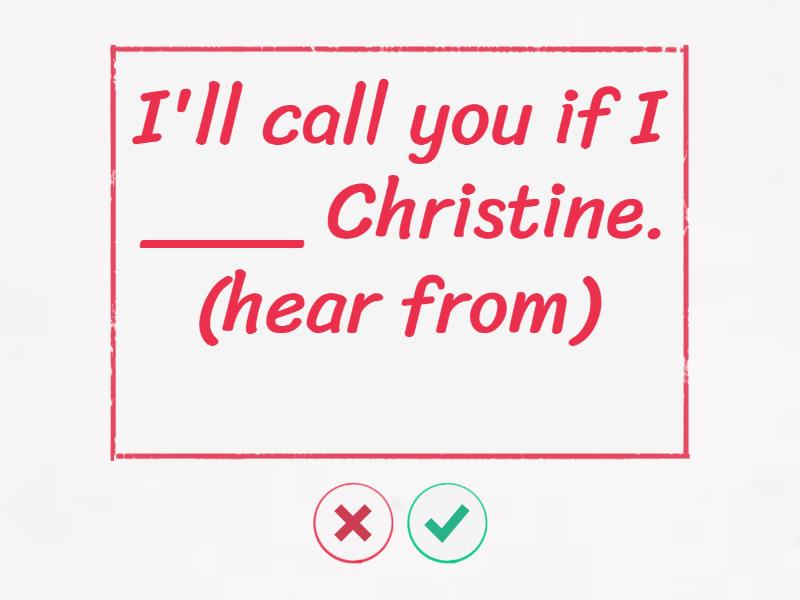 First Conditional - Flash cards