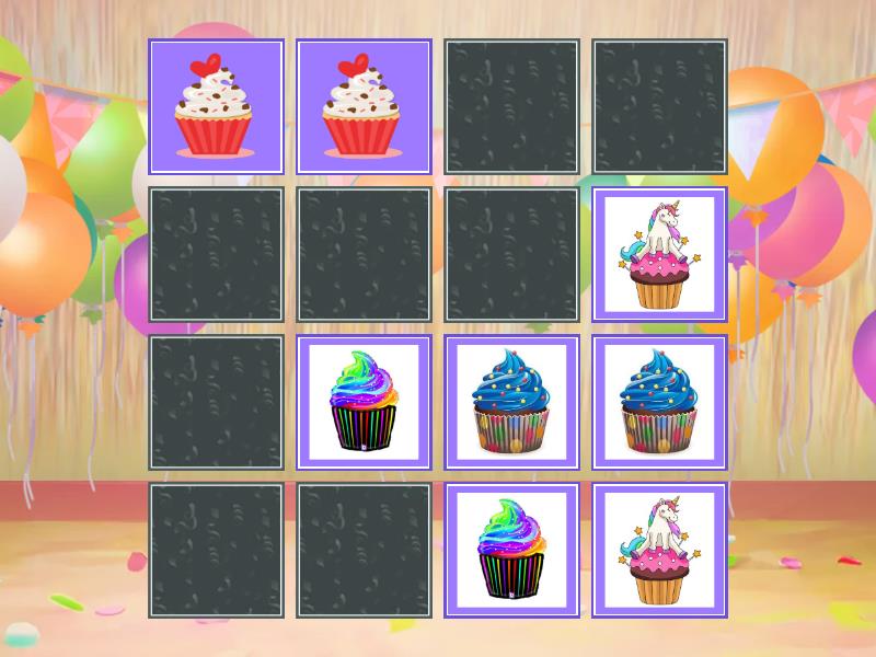 Cupcake Matching - Matching pairs