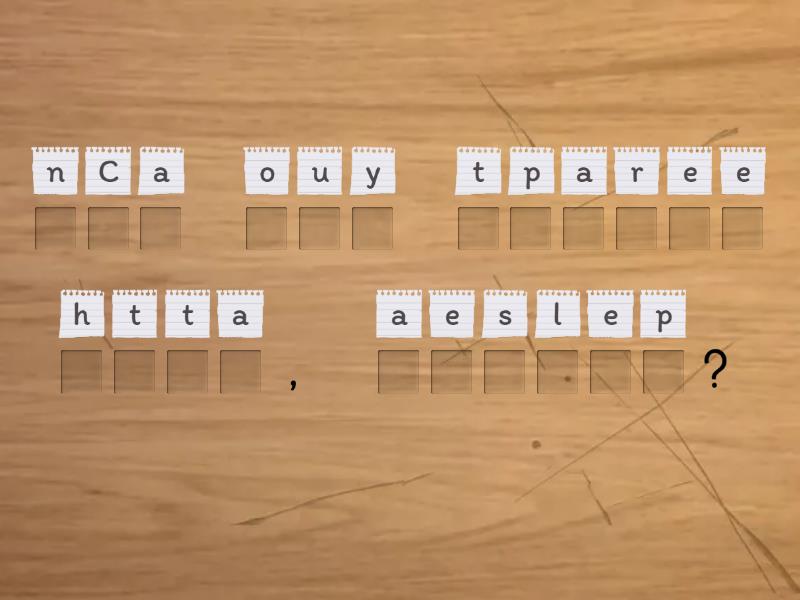 classroom language - Anagram