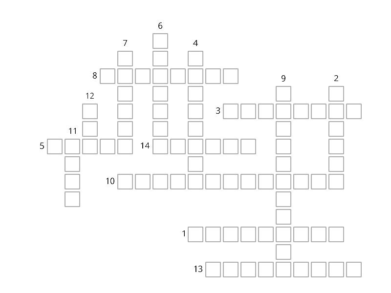 PEARSON. Level 3. Unit 4. Present continuous and vocabulary - Crossword