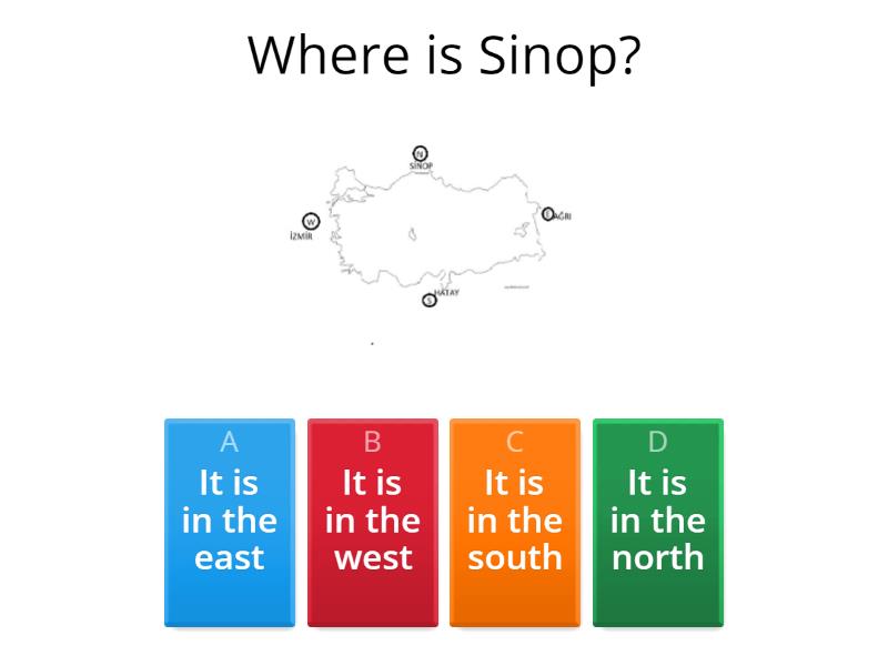 4th grade directions&flags show - Quiz